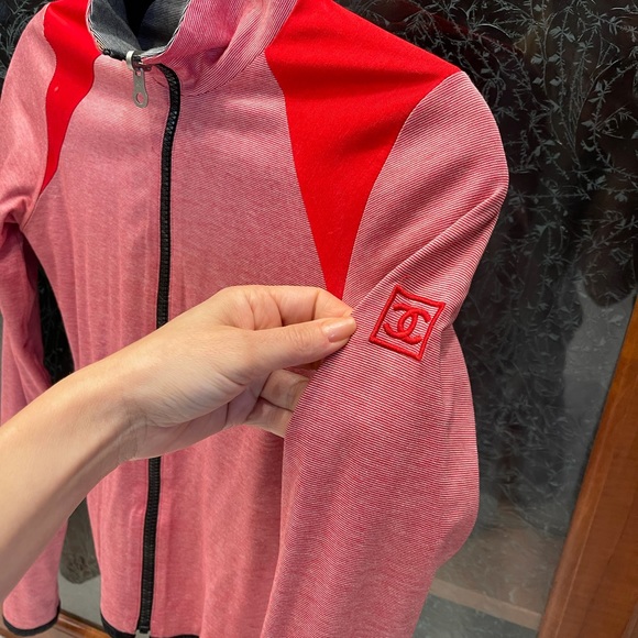 CHANEL | Jackets & Coats | Authentic Chanel Zip Up | Poshmark